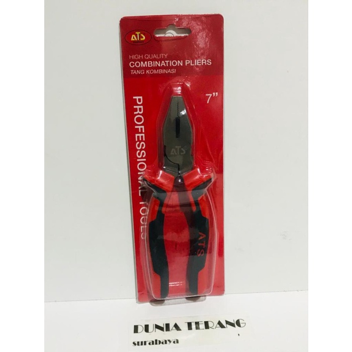 Jual Tang Kombinasi Ats 7In Merah Hitam / Chrome Combination Plier 7 ...