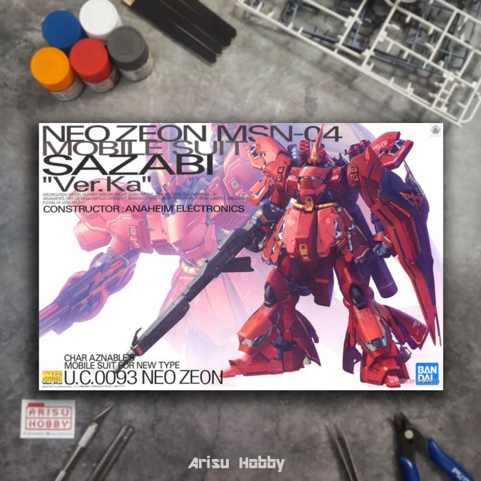 Jual MG Sazabi Ver Ka MSN-04 Bandai 1/100 Master Grade Gundam | Shopee ...