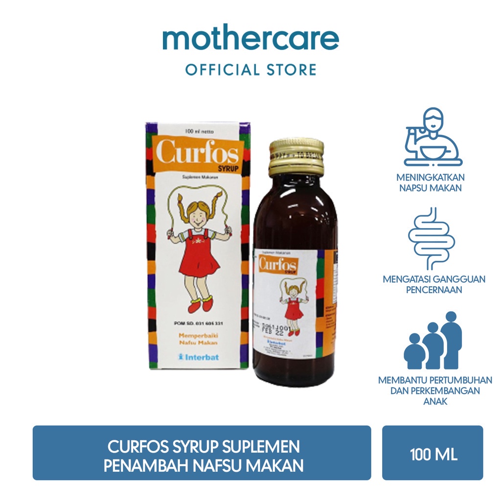 Jual Curfos Syrup - Vitamin Anak (Mothercare 100ml) | Shopee Indonesia