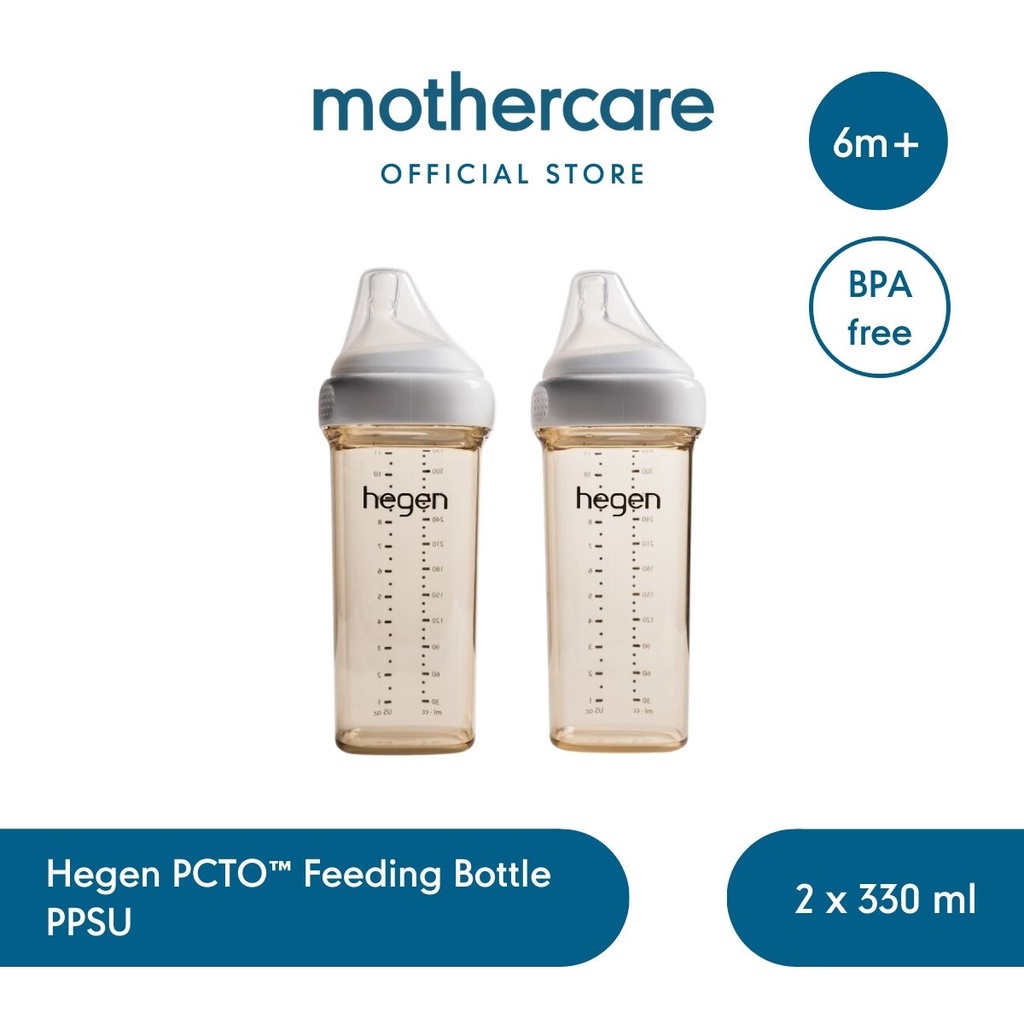 Jual Hegen PCTO Feeding Bottle PPSU 330 ml (2Pk) - Set Botol Susu Anak Bayi | Shopee Indonesia
