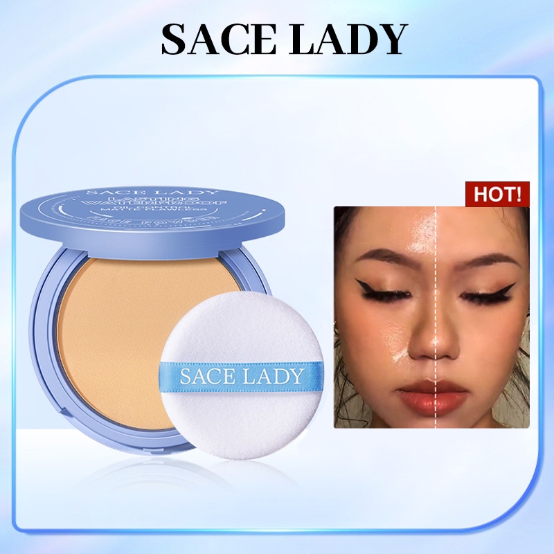 Jual SACE LADY Oil Control Face Powder Waterproof Long-lasting Pressed ...