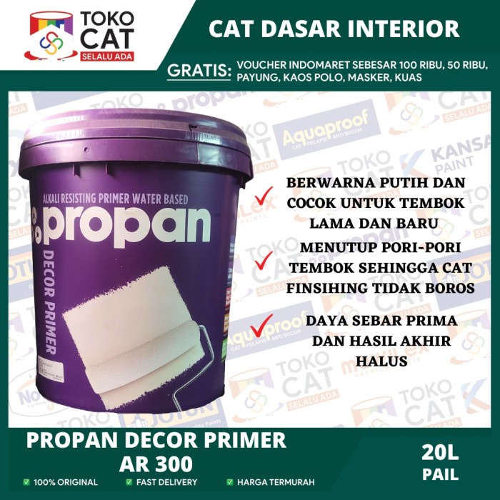 Jual CAT DASAR TEMBOK LUAR DAN DALAM PROPAN DECOR PRIMER ALKALI ...