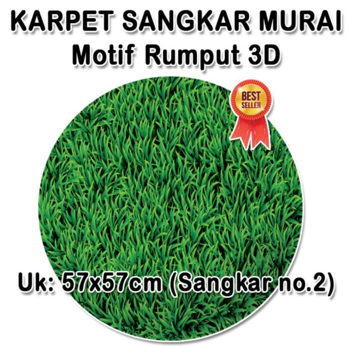 Jual Karpet murai no.2 3D motif rumput - alas kandang murai | Shopee ...