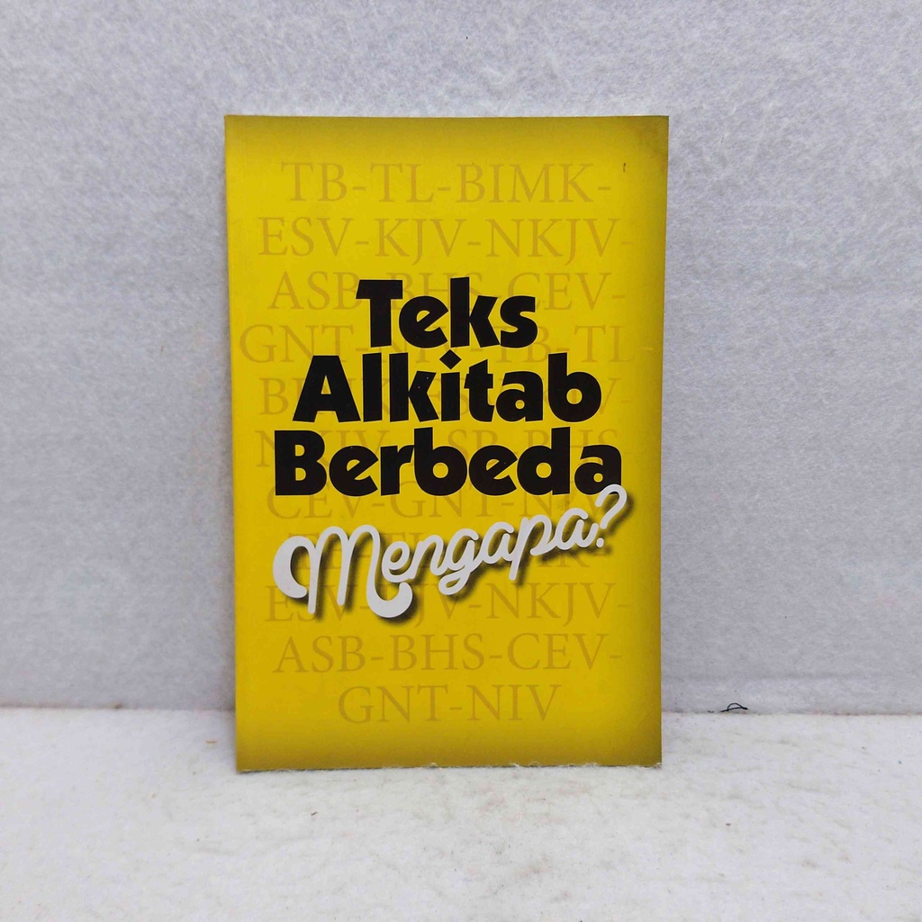 Jual Buku Teks Alkitab Berbeda Mengapa | Shopee Indonesia