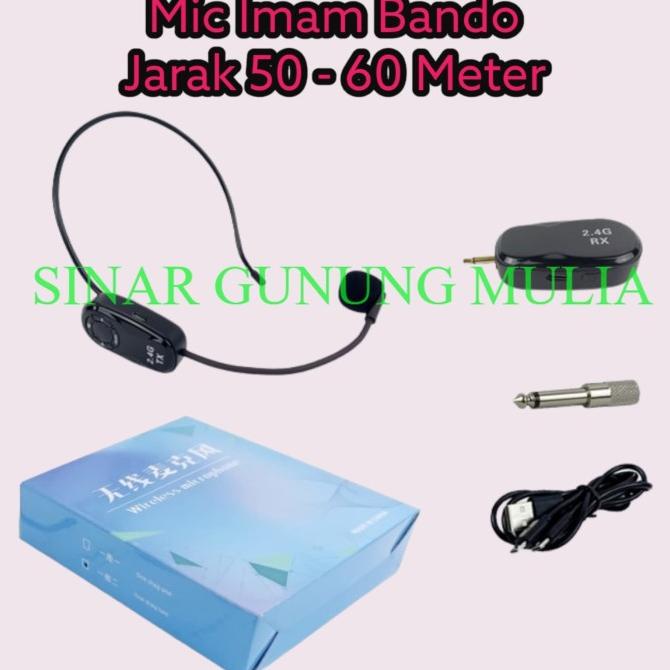 Jual Mic Wireless Bando Clip On Imam Masjid | Shopee Indonesia