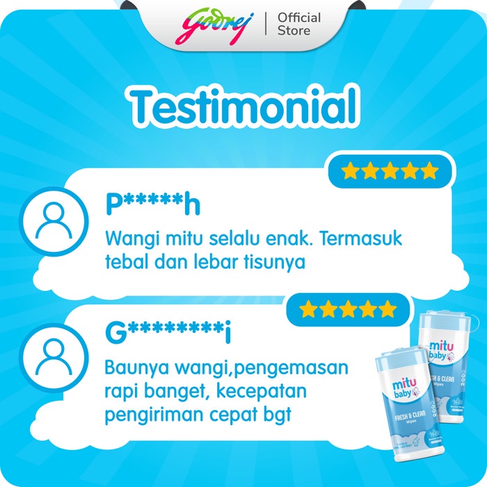 Jual Mitu Baby Tisu Basah Bayi Fresh N Clean Blue Botol - 60S - Isi 2 ...