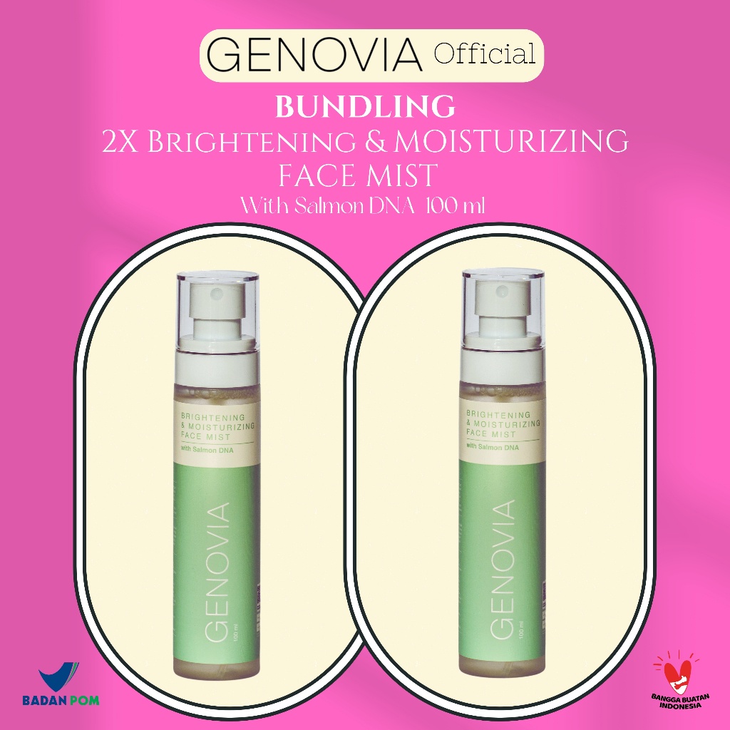 Jual Genovia Face St 2Pcs Bundle Brightening & Moisturizing Face St ...