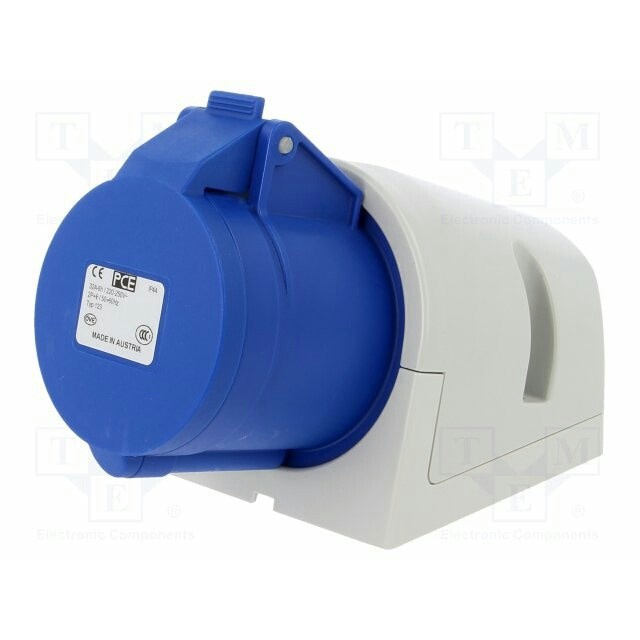 Jual [Ori] Cee Industrial Wall Socket 32A 3P 6H 230V 50/60Hz Ip44 123-6 ...