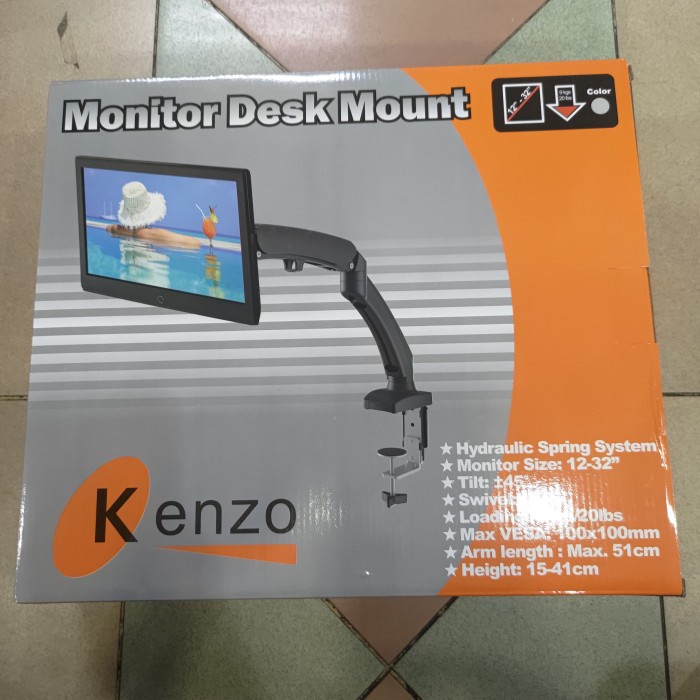 Jual [Ori] Monitor Desk Mount Bracket Braket Tv Monitor Lcd Led Kenzo ...