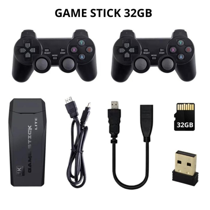 Jual [Original] Game Stick Retro 4K Lite Console Mini 2.4G Wireless ...