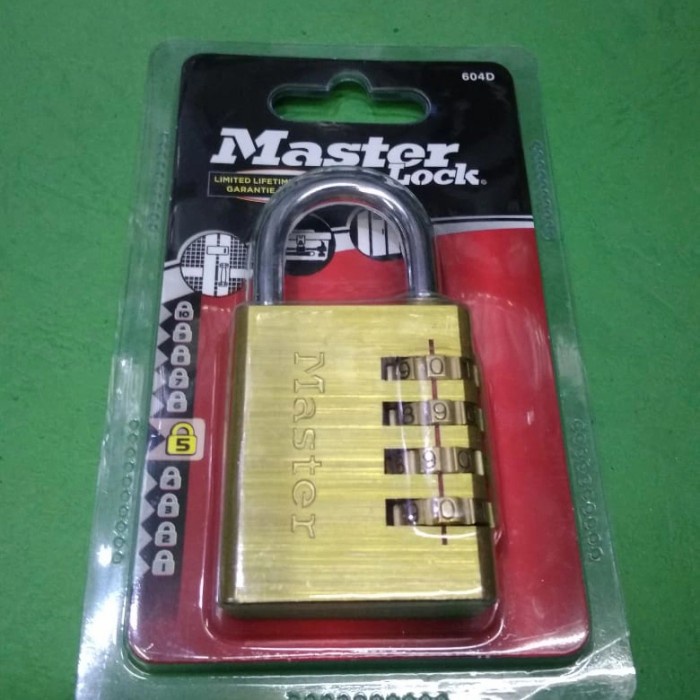 Jual [New] Gembok Masterlock Tipe 604D Ukuran 40Mm 4 Digit Angka ...