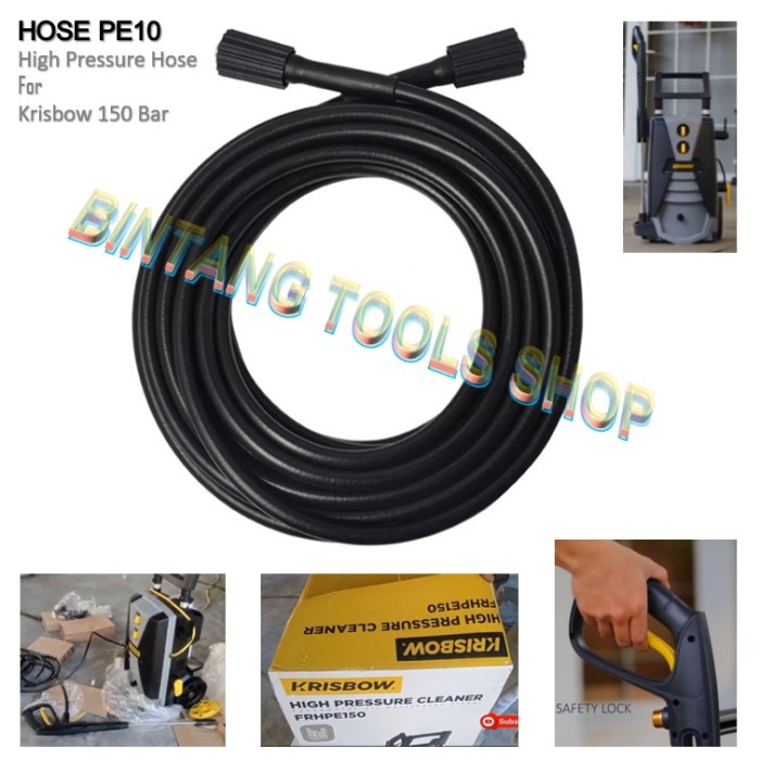 Jual Selang Hose PE10 for Krisbow High Pressure Cleaner 150bar FRHPE150 ...