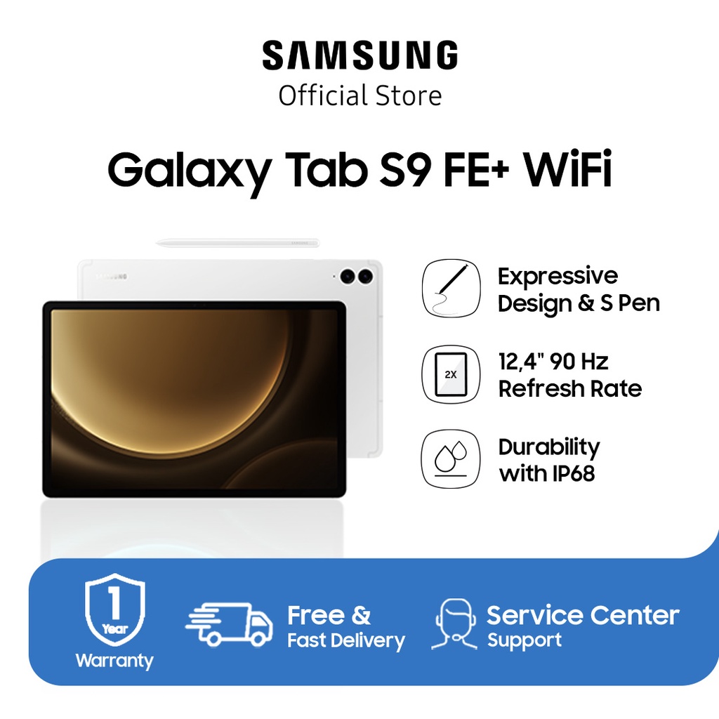 Jual Samsung Galaxy Tab S9 FE+ WiFi 8/128GB - Silver | Shopee Indonesia