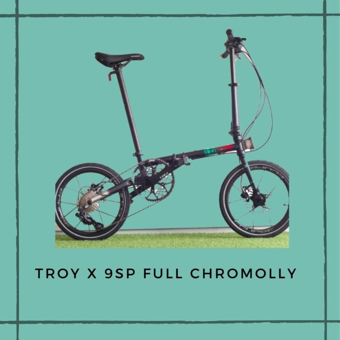 Jual Original Sepeda Lipat Element Troy X 9 Speed Terbaru | Shopee ...