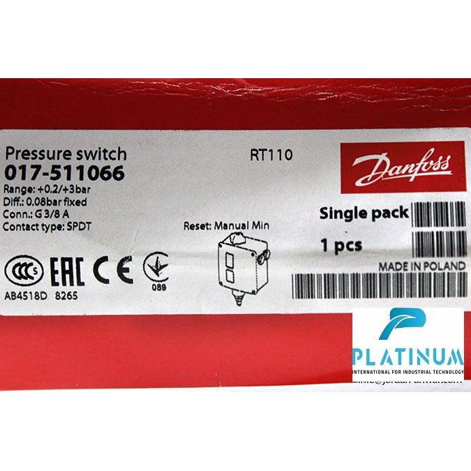 Jual Ready Pressure Switch Danfoss Rt110 Terbatas | Shopee Indonesia