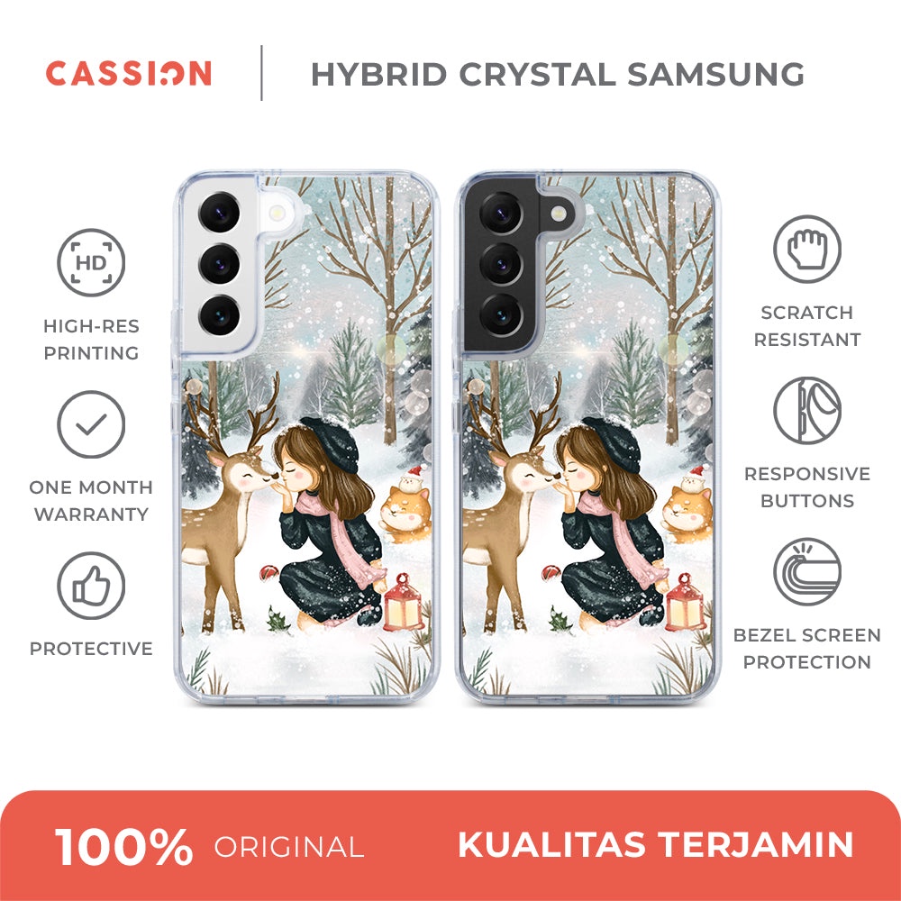 Jual Hybrid Case For Samsung S24 S23 S22 S21 Note 20 Plus Ultra FE Cassion Shibapao Winter ...