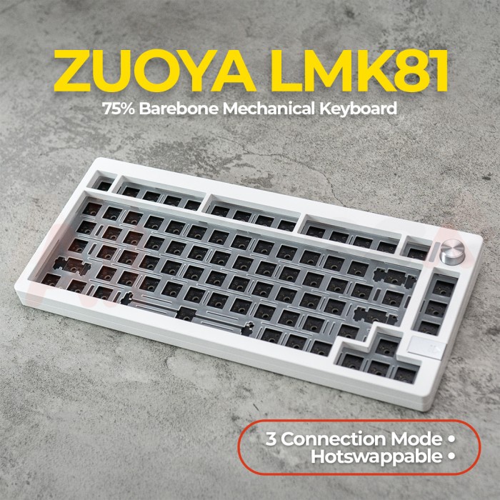 Jual ZUOYA LMK81 - 75% Barebone Hotswappable Mechanical Keyboard ...