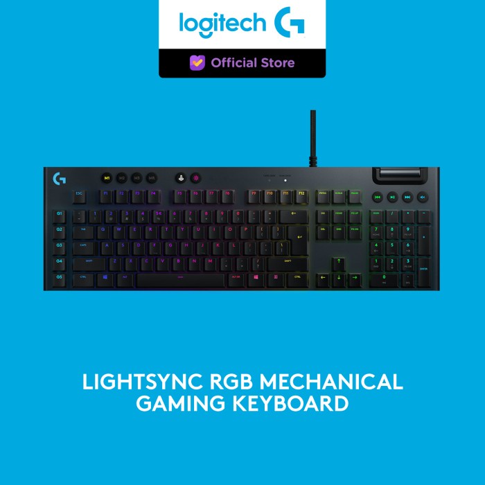 Jual Logitech G813 Keyboard Gaming Mechanical LIGHTSYNC RGB Ultra Thin ...