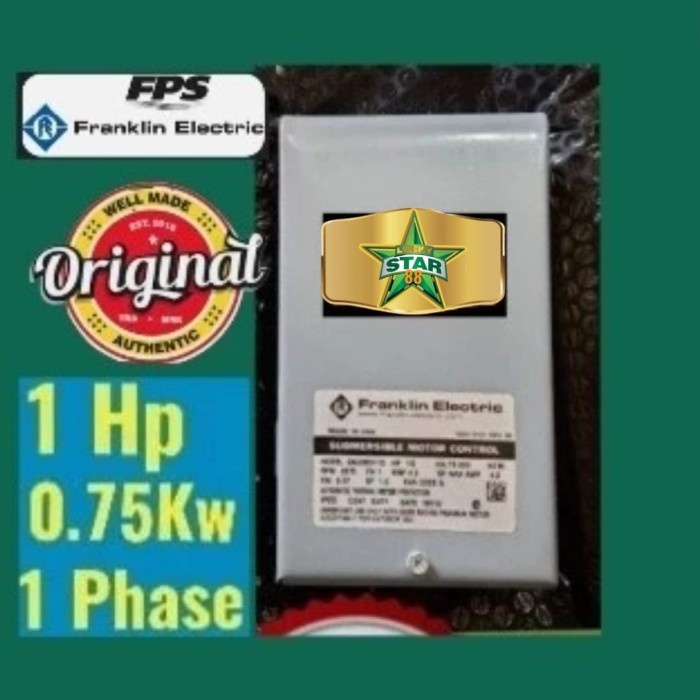 Jual Asli Control Box Pompa Submersible Franklin 1 Hp 1 Phase 4Inch 4 ...