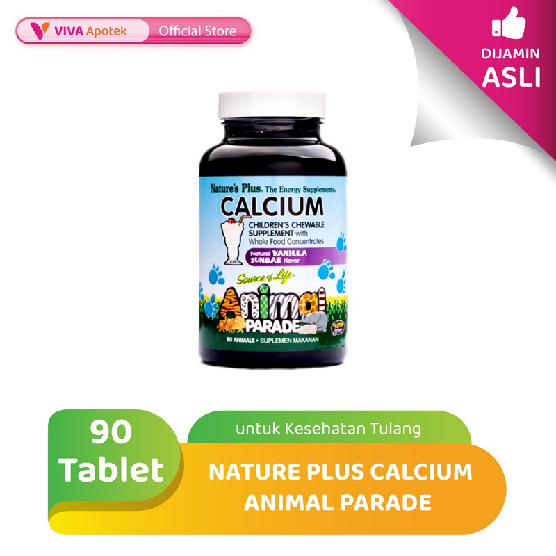 Jual Nature Plus Calcium Animal Parade untuk Kesehatan Tulang (90 ...