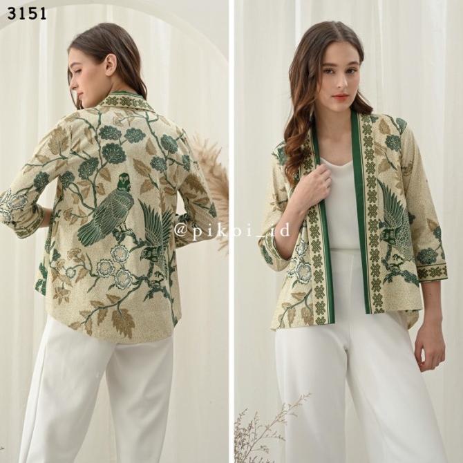 Jual Outer Batik Modern / Cardigan Batik / Outer Batik Kantor / Outer ...