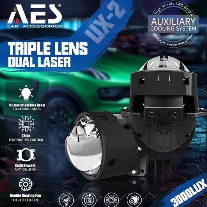 Jual Biled AES 3 Inch Double Laser UX2 70W AES | Shopee Indonesia