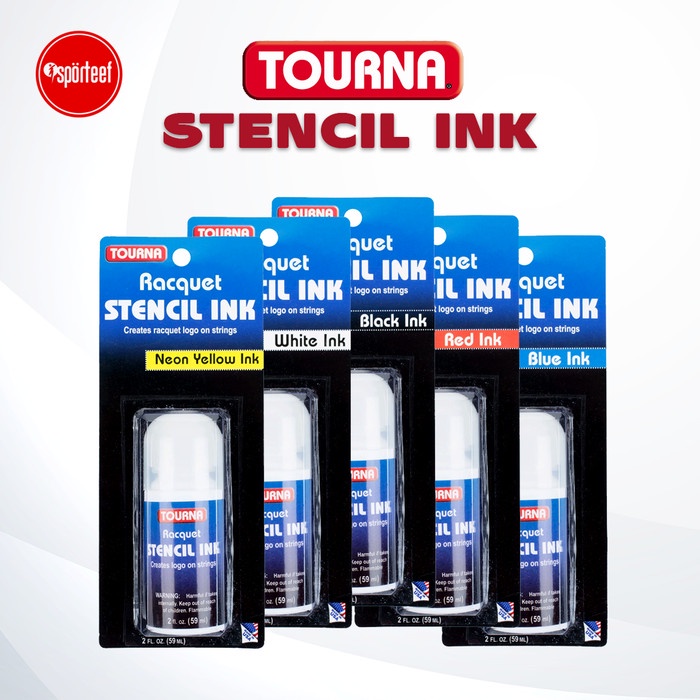 Jual Stencil - Tourna Stencil Ink Racket / Tinta Cat Senar Raket Tenis ...