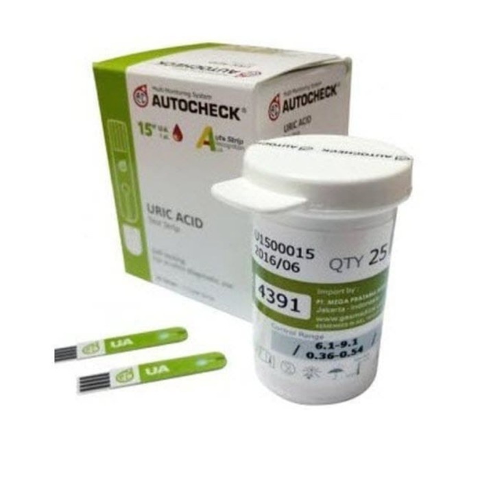 Jual Ready Autocheck Test Strip Untuk Cek Gula Darah / Asam Urat ...