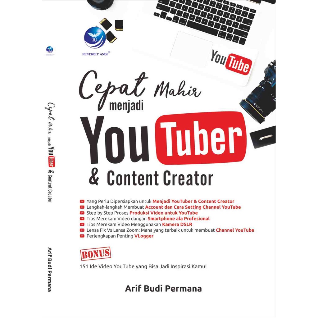 Jual Buku Cepat Mahir Menjadi Youtuber Dan Content Creator | Shopee ...