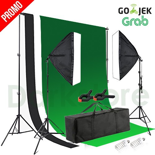 Jual PAKET MINI STUDIO FOTO BACKGROUND + Lampu | Shopee Indonesia