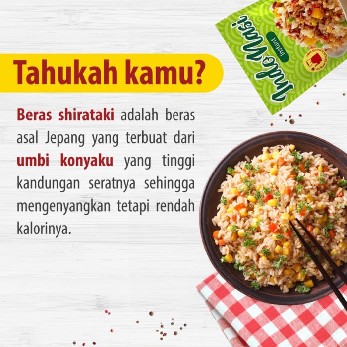 Jual Indo Nasi Instant Porang Seduh Instant Rice 73Gr | Shopee Indonesia