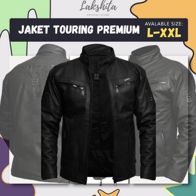Jual (NEW) ORIGINAL BANKERS JAKET MOTOR TOURING SEMI KULIT SINTETIS ...