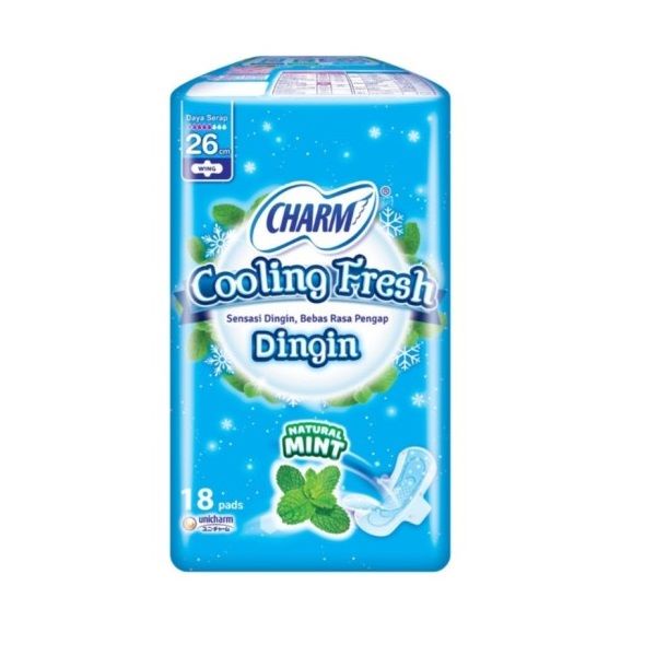 Jual CHARM COOLING FRESH 26 CM W 18's | Shopee Indonesia