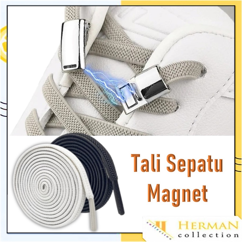 Jual HC Set Tali Sepatu Elastis Magnet Simple dengan Capsulelock System ...