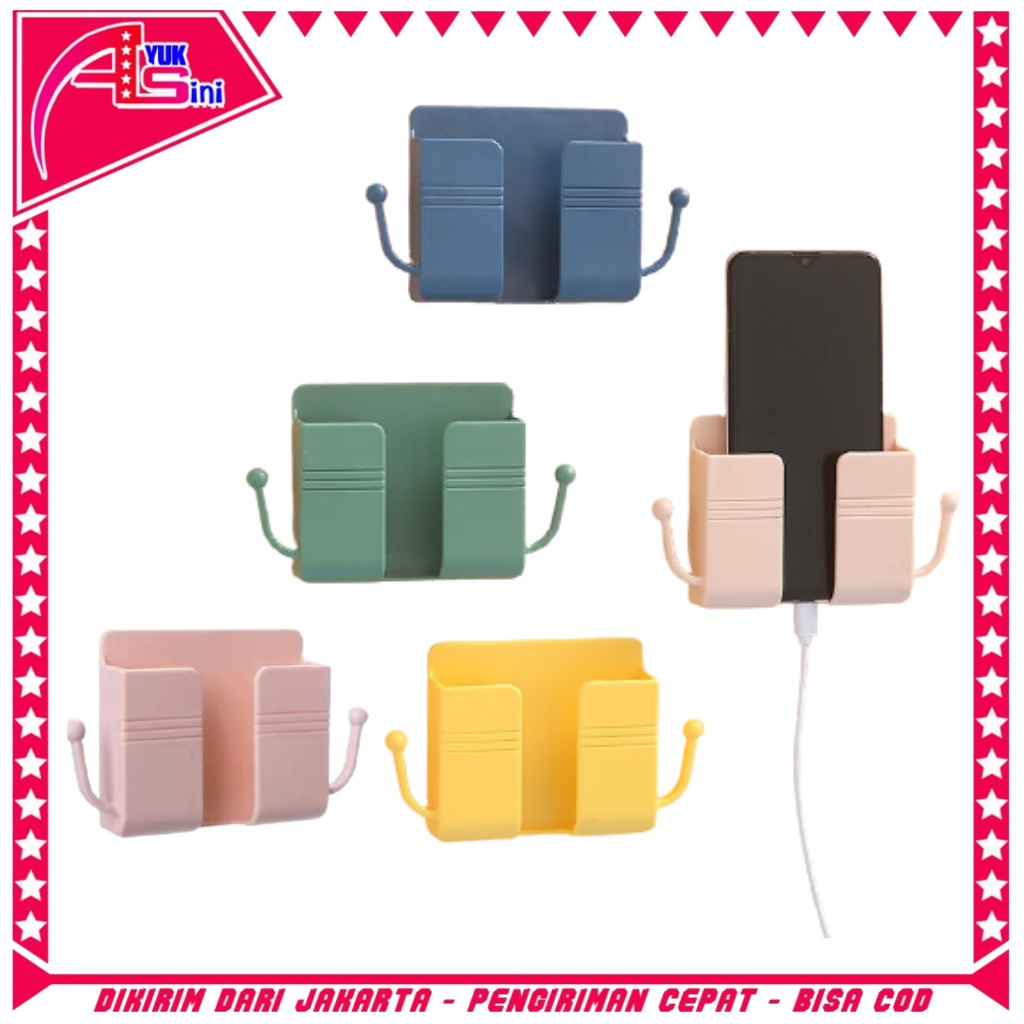 Jual Holder HP Tempel Dinding Rak Serbaguna Colokan HP Remot Tempel ...