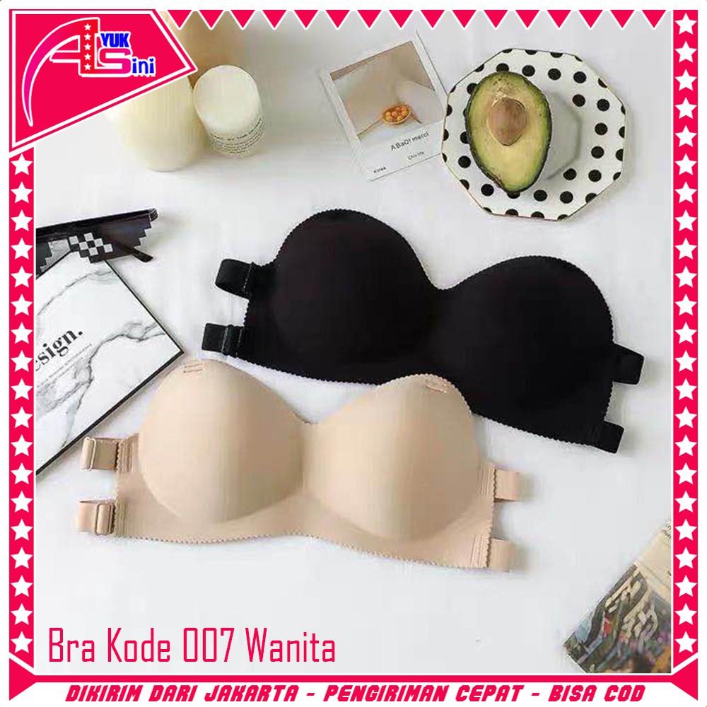 Jual AS Bra Kode 007 Wanita BH Cewek Kemben Tanpa Kawat Tali Anti Slip ...