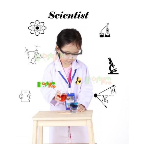 Jual Jas_Lab_/baju Laboratorium,kacamata dan name tag utk anak 3 sd 11 ...