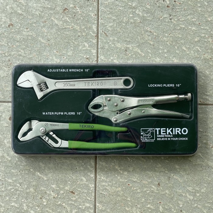 Jual Tang Set 10" Tekiro Kunci Inggris Tang Burung Tang Buaya Murah ...