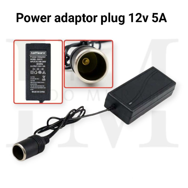 Jual adaptor plug pompa ban digital Adaptor socket mobil AC To DC 12 ...