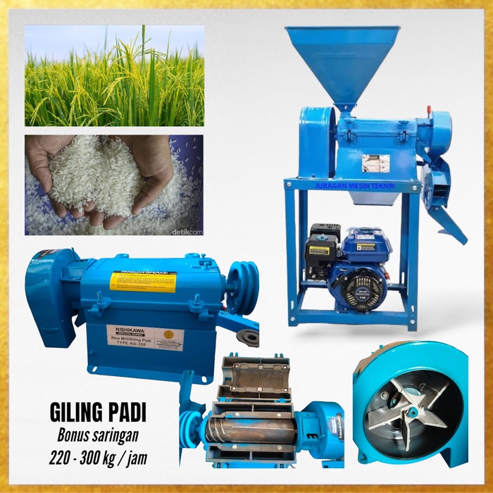 Jual Mesin Giling Padi Rice Polisher Kd-350 Nishikawa | Shopee Indonesia