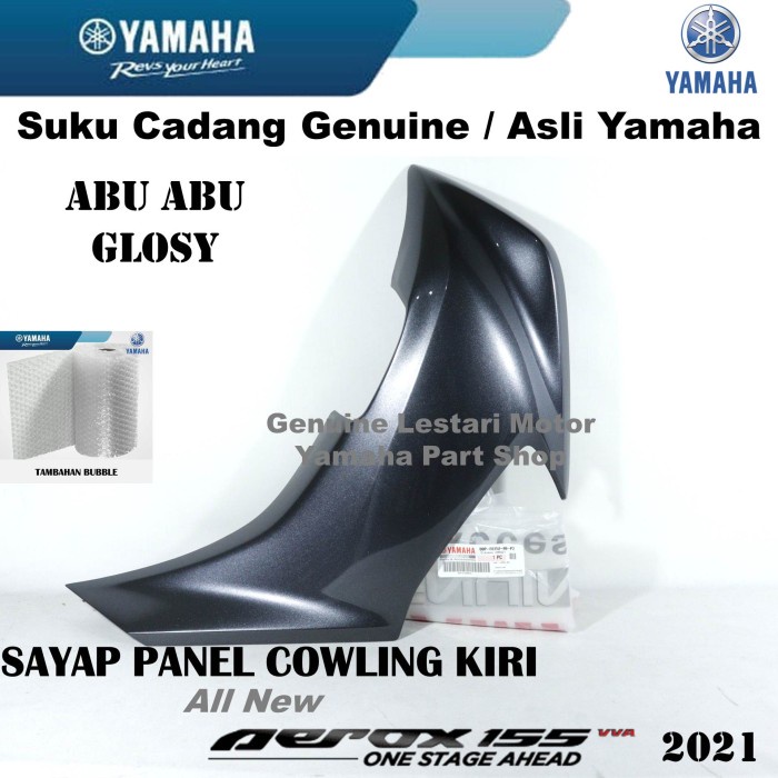 Jual Sayap Cowling Panel All New Aerox Abu Abu Glossy Kiri Asli Yamaha ...