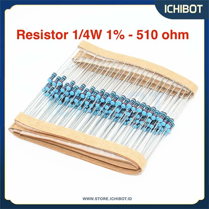 Jual Resistor 1/4 Watt 1% 510 ohm | Shopee Indonesia