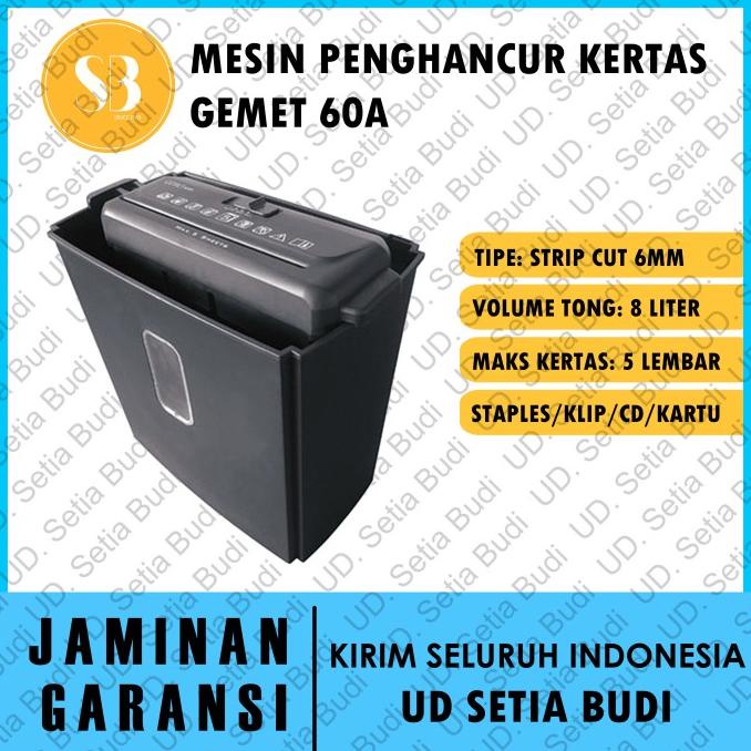 Jual HARGA DISC - Mesin Penghacur Kertas Paper Shreder Gemet 60A ...