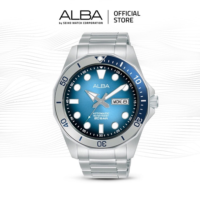 Jual Alba Mechanical Jam Tangan Pria AL4549 / AL4549X1 Automatic Teal ...