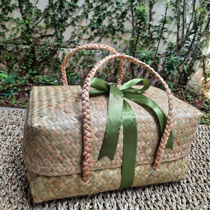 Jual Tas Purun / Keranjang Anyaman Purun / Tas Hampers Purun E28 ...