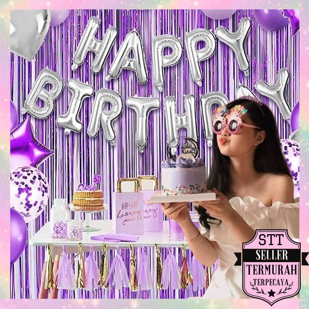 Jual STT Balon Foil Huruf Silver ±40cm Ballon Foil Abjad Alphabet Balon ...