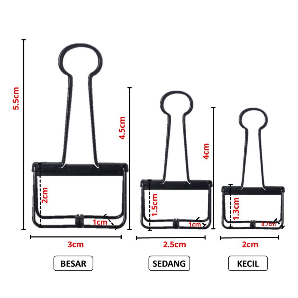 Jual MM - Paper Clip Besi Warna-Warni Klip Penjepit Buku Bahan Metal ...