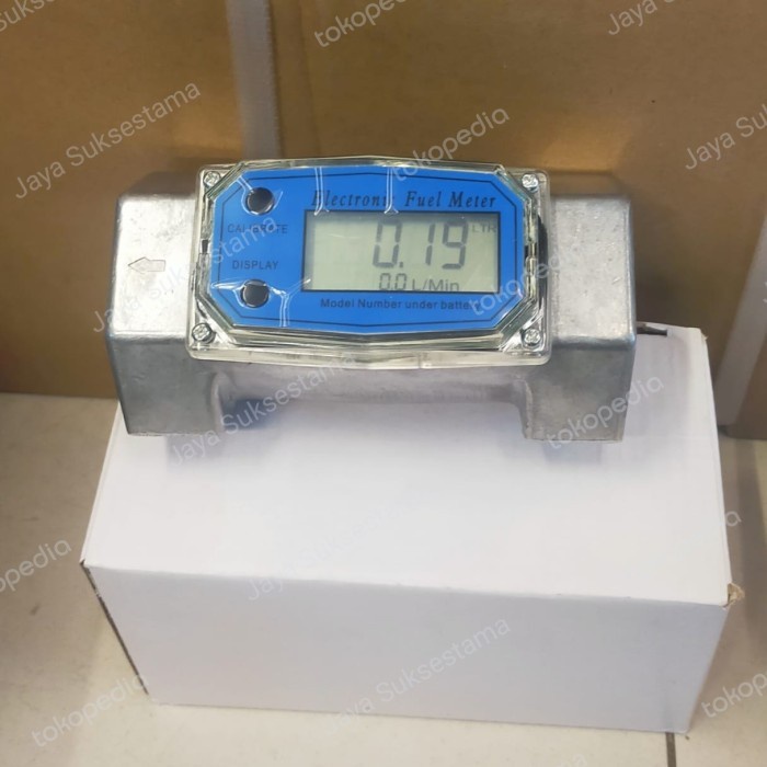 Jual Digital Flow Meter Turbine 1" inch Flow Meter Display LCD Digital ...