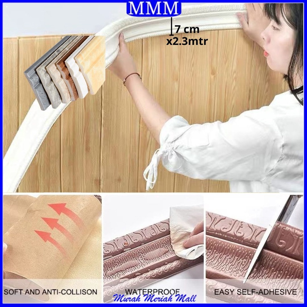 Jual MMM Wallpaper List Foam 3D Motif Batik Wall Border Sticker Tepi ...