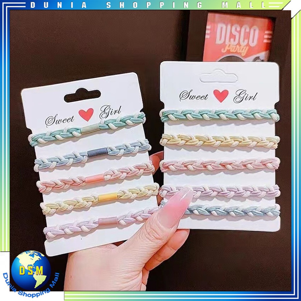 Jual DSM Rambut Wanita Kepang Elastis Model Gelang Kunciran Rambut ...